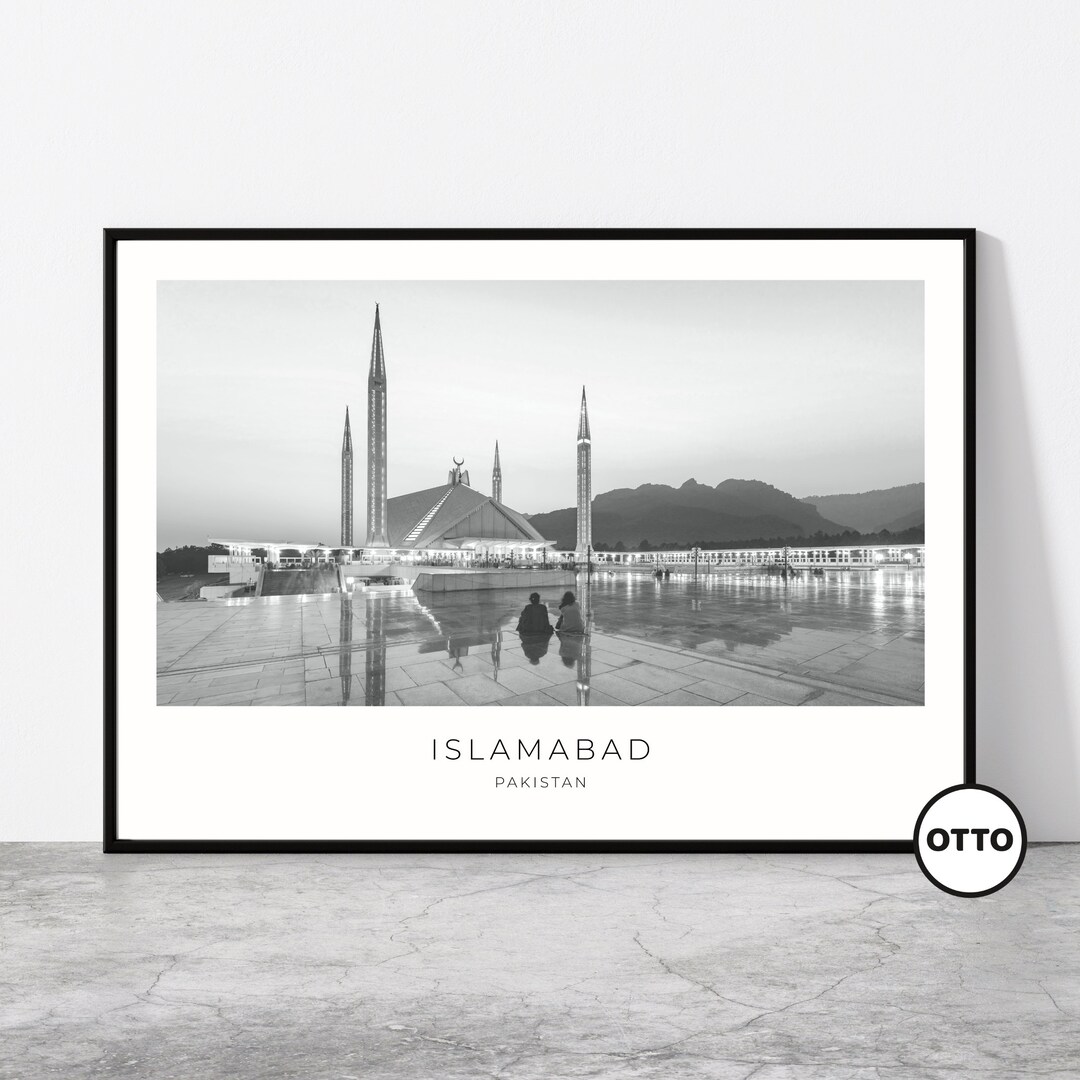 Islamabad Wall Art | Islamabad Home Decor Print | Shah Faisal Mosque ...