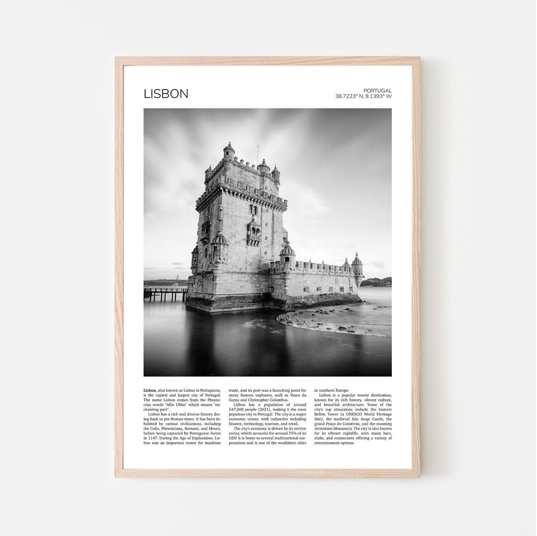 Lisbon Wall Art | Lisbon Home Decor Print | Art Poster Artful Photo ...