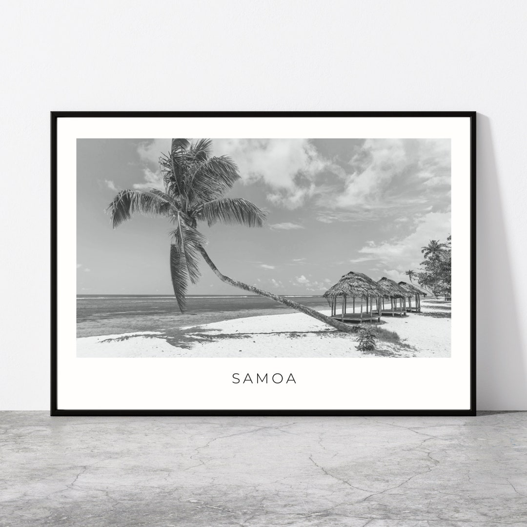 Samoa Wall Art | Samoa Home Decor | Beach Landscape | Samoan Artful ...