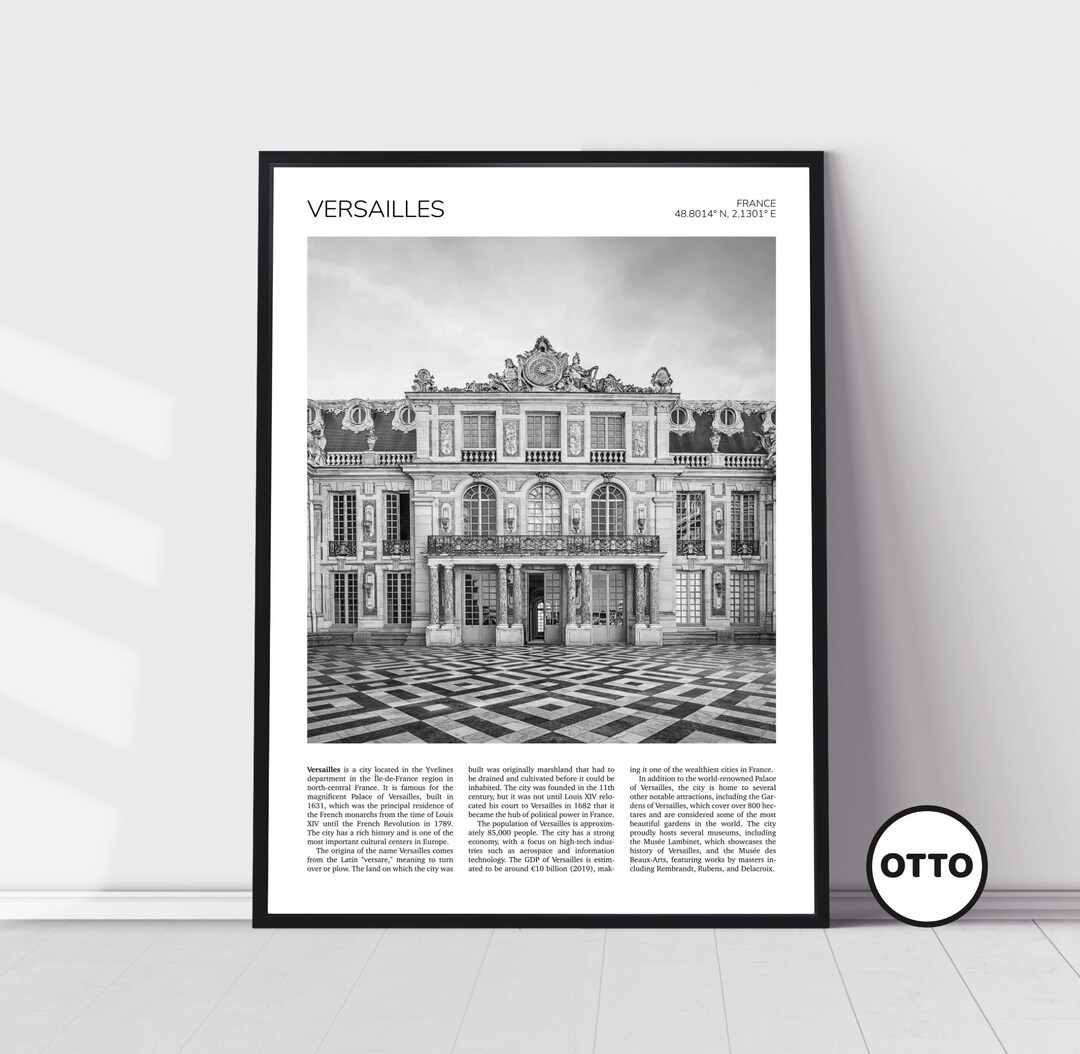 Versailles Wall Art | Versailles Artful Travel Poster Print Photo | the ...