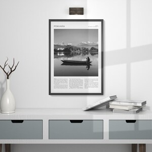 Pokhara Wall Art | Pokhara Artful Travel Poster | Phewa Lake ...