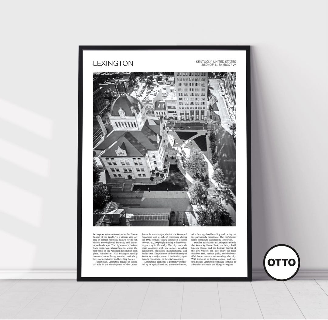 Lexington Wall Art | Lexington Home Decor Print | Historic Downtown Art ...