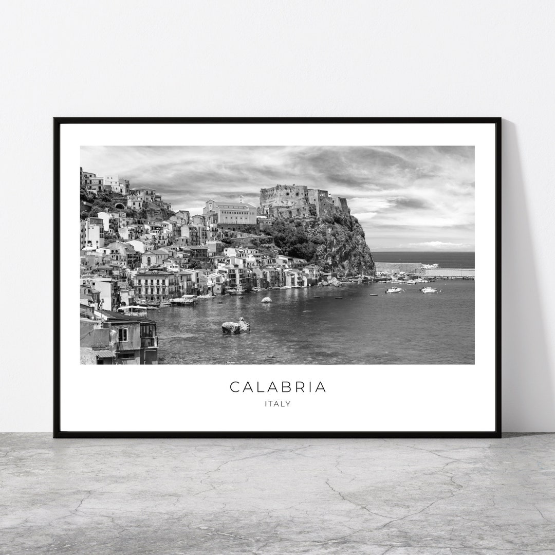 Calabria Wall Art Calabria Home Decor Print Scilla Art Travel Poster ...