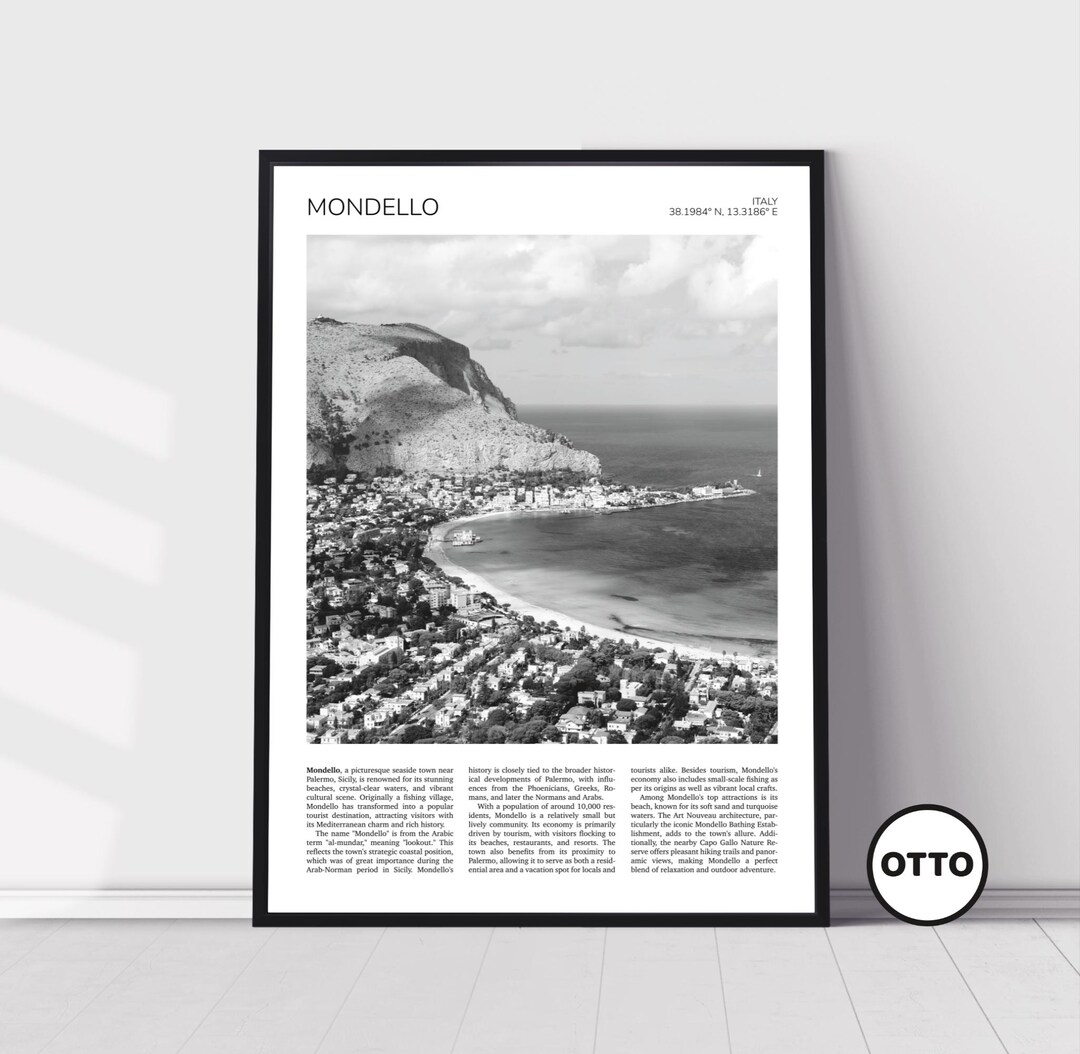 Mondello Wall Art | Mondello Artful Travel Poster Print Photo | Beach ...