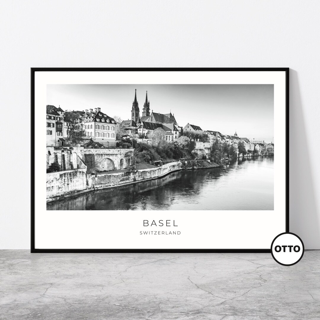 Basel Wall Art | Basel Home Decor Print | Rhine River, Munster ...