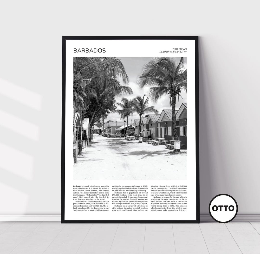Barbados Wall Art | Barbados Home Decor Print | Tropical Island ...