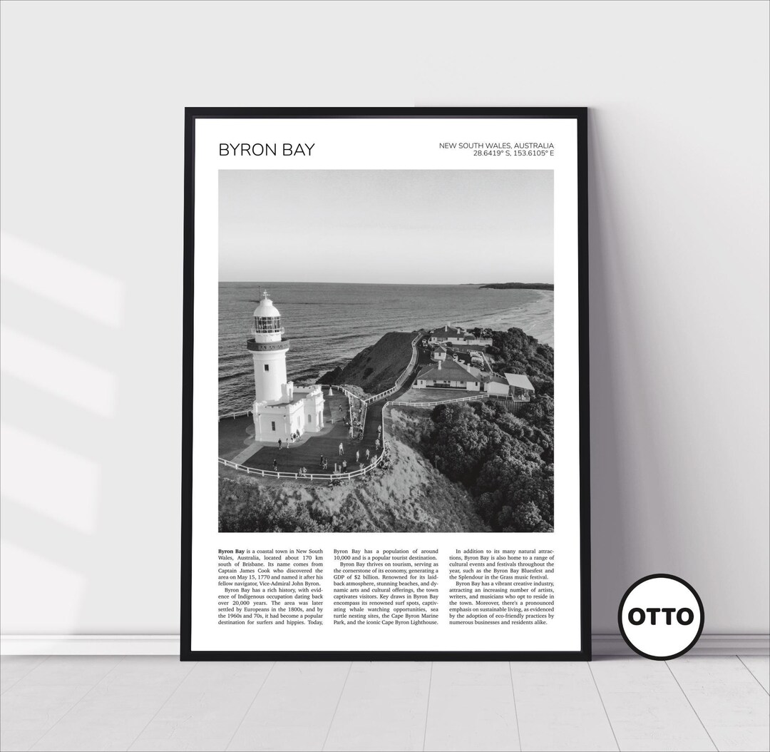 Byron Bay Wall Art | New South Wales Home Decor | Byron Bay Lighthouse ...