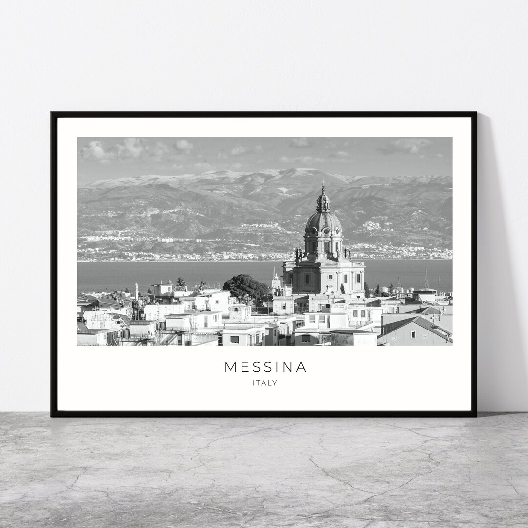 Messina Wall Art | Messina Artful Travel Poster Print Photo | Temple ...