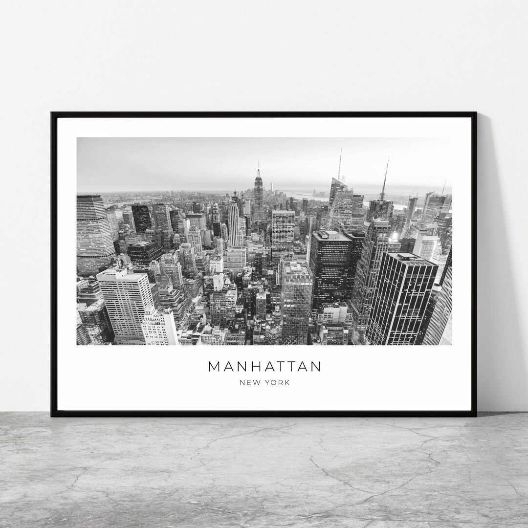 Manhattan Wall Art | New York Home Decor | Midtown Manhattan | American ...