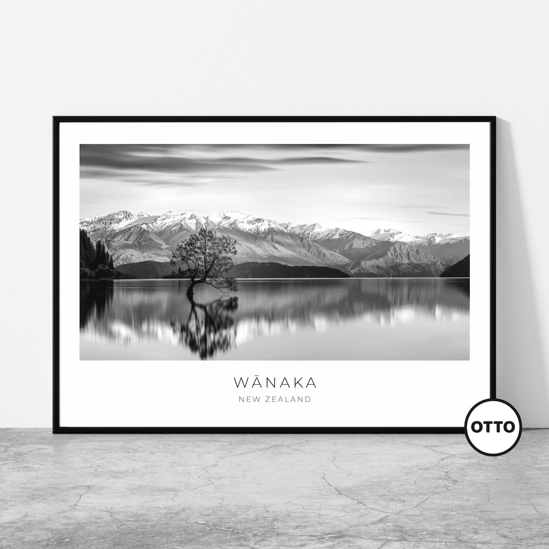 Wanaka Wall Art | That Wanaka Tree Artful Travel Poster Print Photo ...
