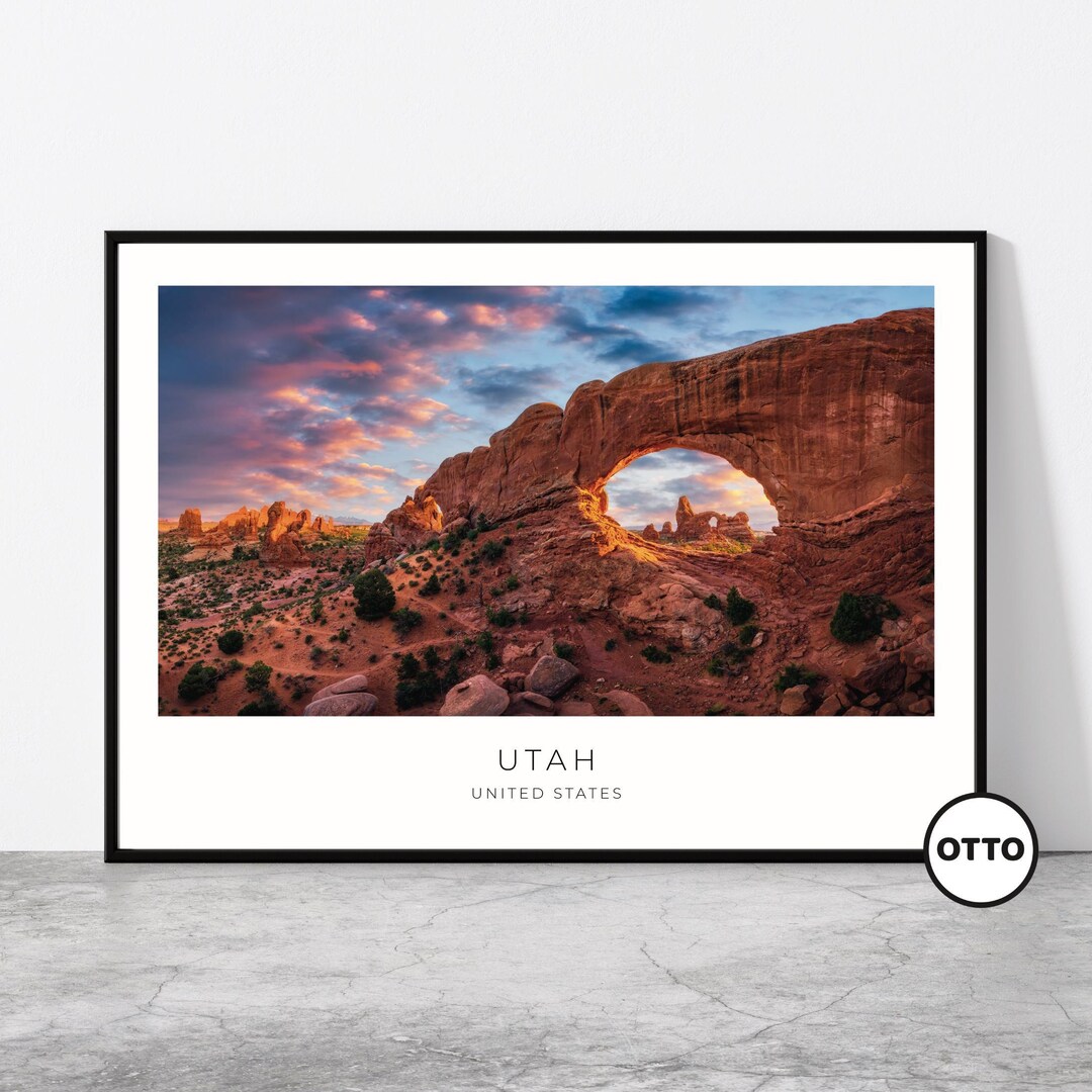 Utah Wall Art | Utah Artful Travel Poster Print Photo | North Window ...