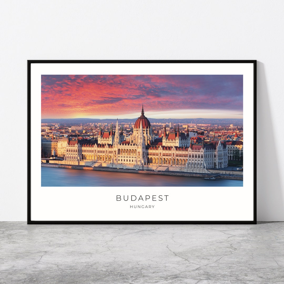 Budapest Wall Art Budapest Parliament Artful Travel Poster Print Photo ...
