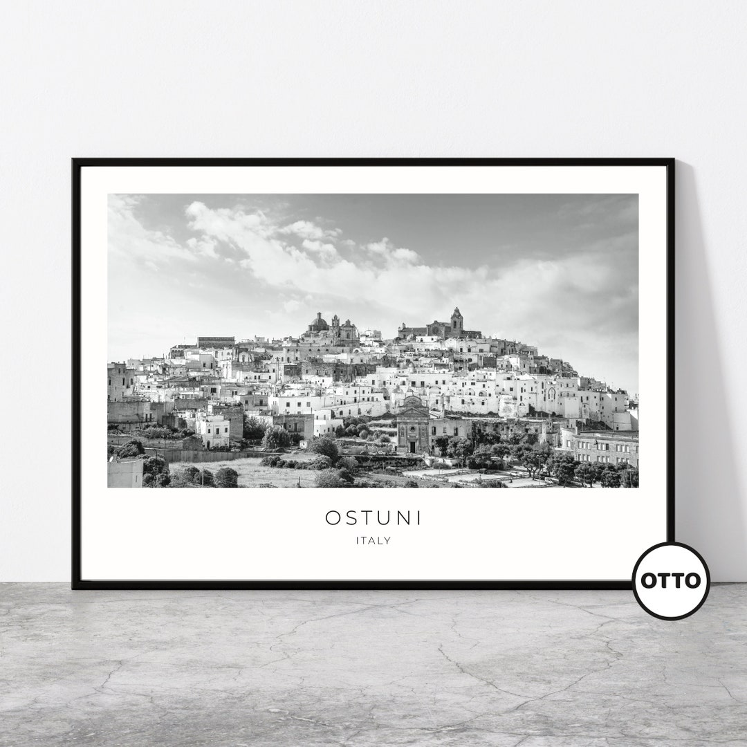 Ostuni Wall Art | Ostuni Home Decor Print | Skyline Cityscape Art ...