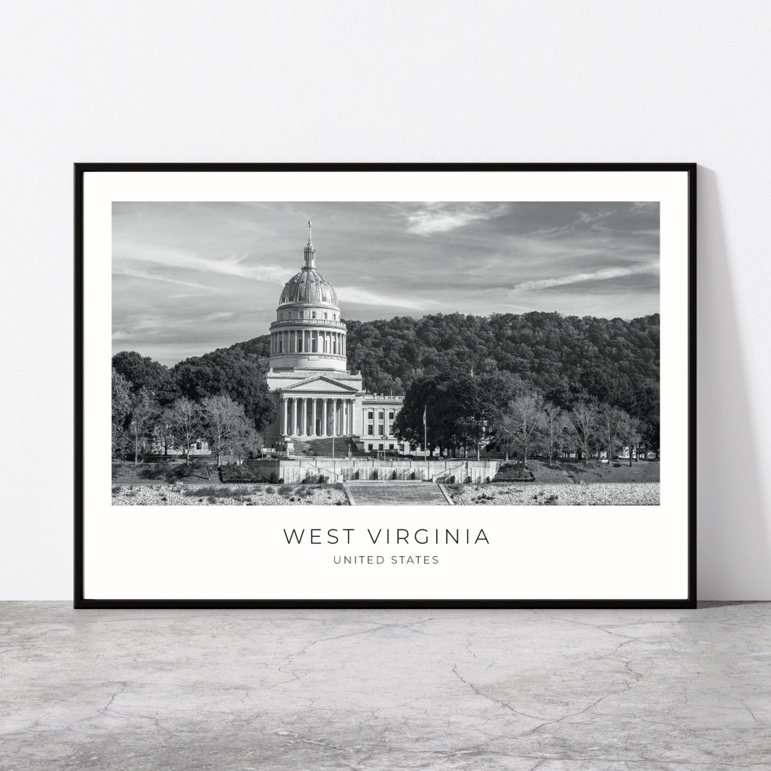 West Virginia Wall Art | State Capitol Building, Charleston, West ...