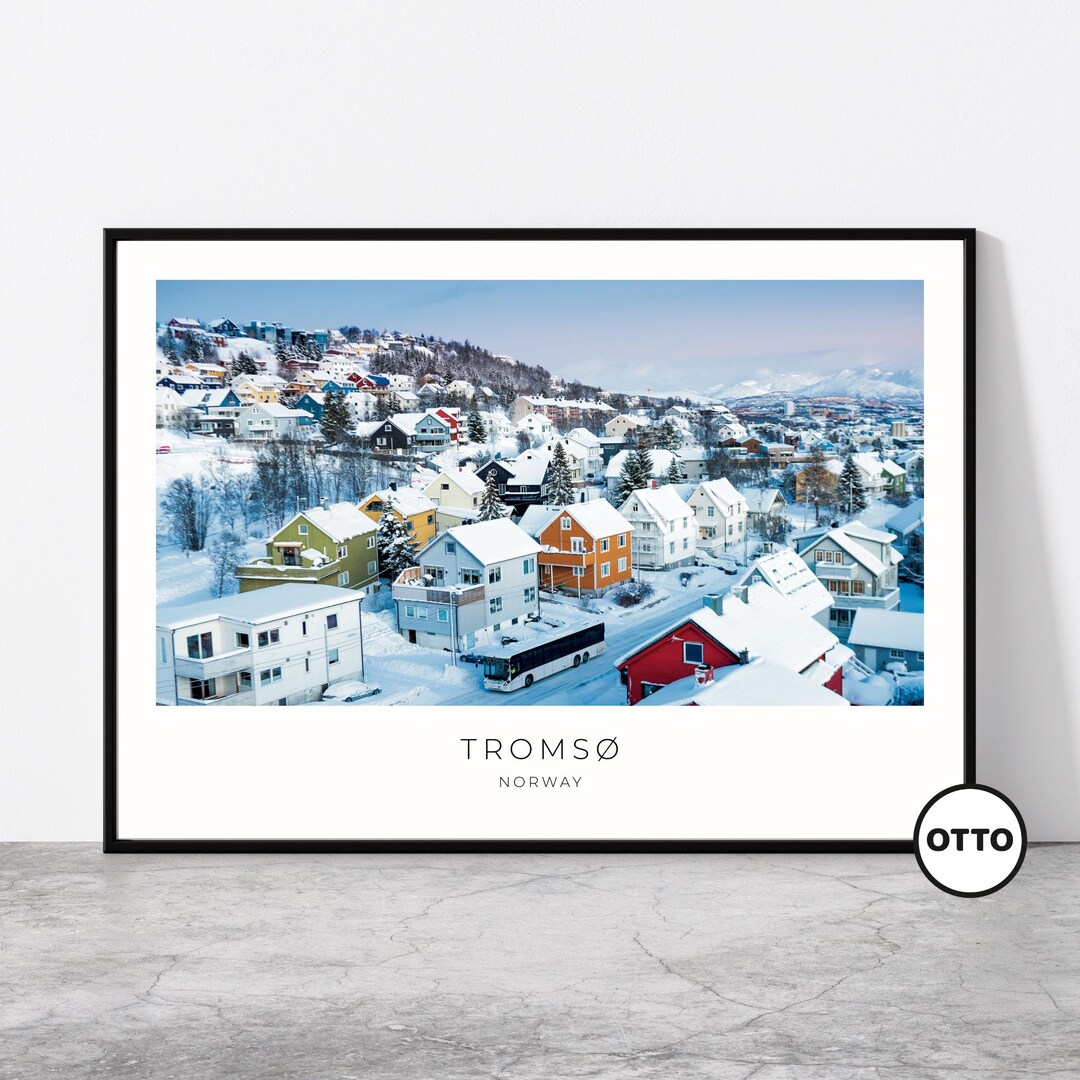 Tromsø Wall Art | Tromso Home Decor Print | City Art Travel Poster ...