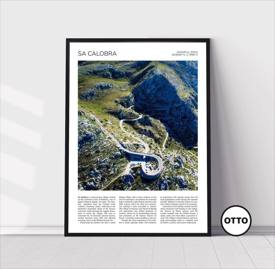 Sa Calobra Wall Art | Sa Calobra Home Decor Print | Landscape Art ...