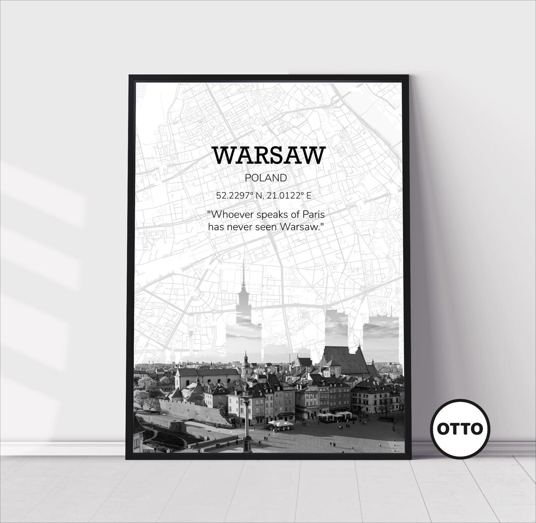 Warsaw Wall Art | Warsaw Double Exposure Home Decor Print | Art Travel ...