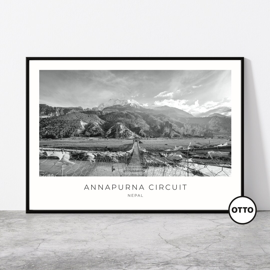 Annapurna Circuit Wall Art | Annapurna Circuit Home Decor Print | Landscape Art Poster Artful ...