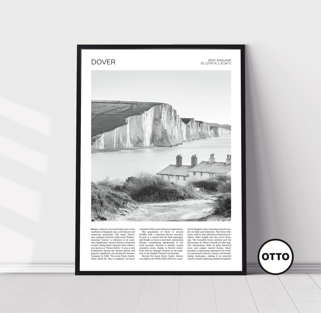 Dover Wall Art | Kent Home Decor | White Cliffs of Dover | English ...