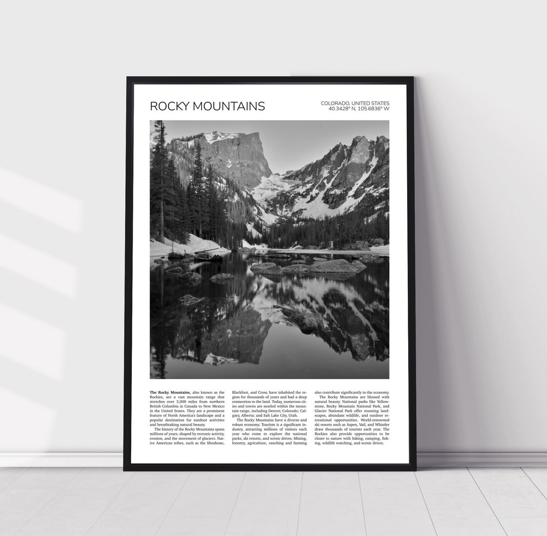 Rocky Mountains Wall Art | the Rockies Mountain Range | Dream Lake ...