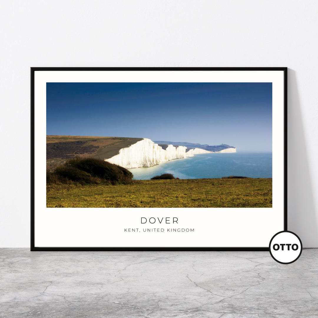 Dover Wall Art | Home Decor Print | White Cliffs of Dover Art Travel ...