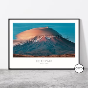 Cotopaxi Wall Art | Cotopaxi National Park Home Decor Print | Volcano ...