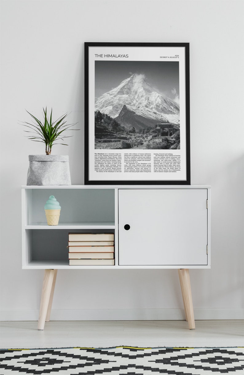The Himalayas Wall Art Himalayas Home Decor Mount Manaslu - Etsy