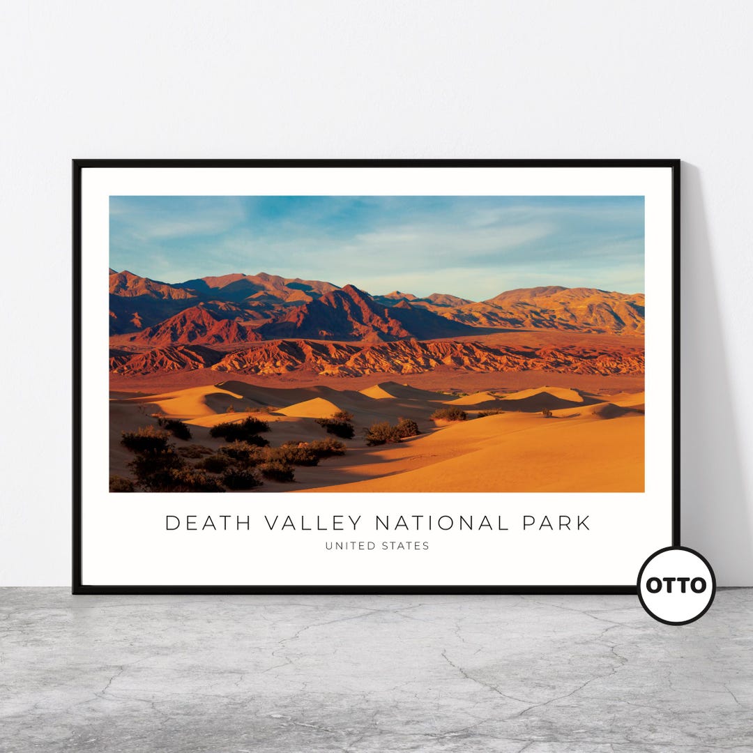 Death Valley National Park Wall Art | Travel Poster Print Photo ...