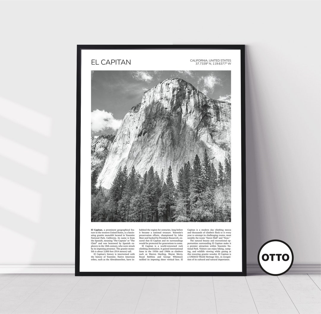 El Capitan Wall Art California Home Decor El Capitan, Yosemite National ...