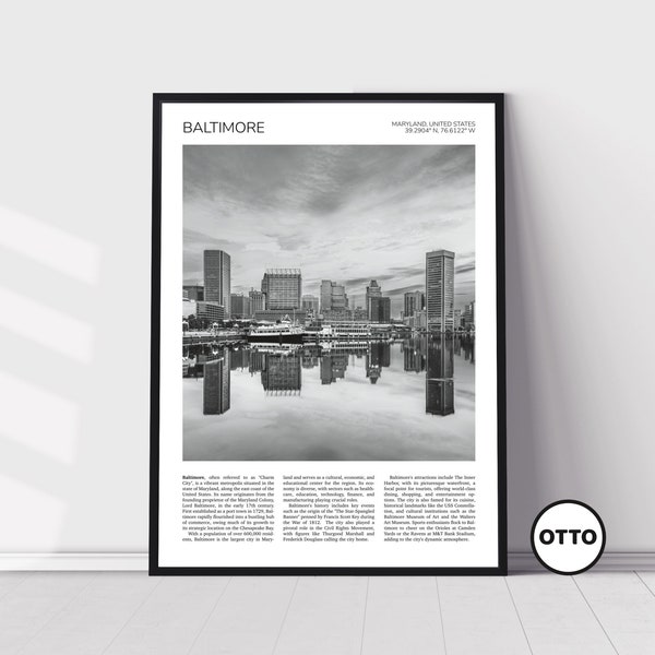 Baltimore Travel Poster - Etsy