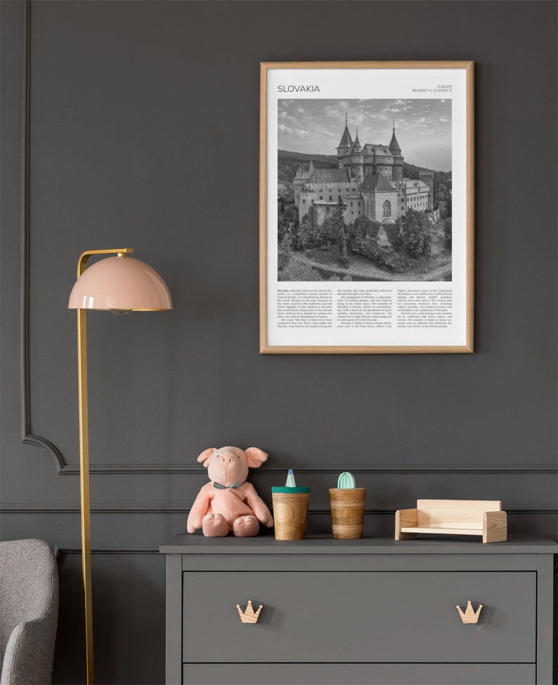 Slovakia Wall Art Slovakia Artful Travel Poster Print Photo - Etsy