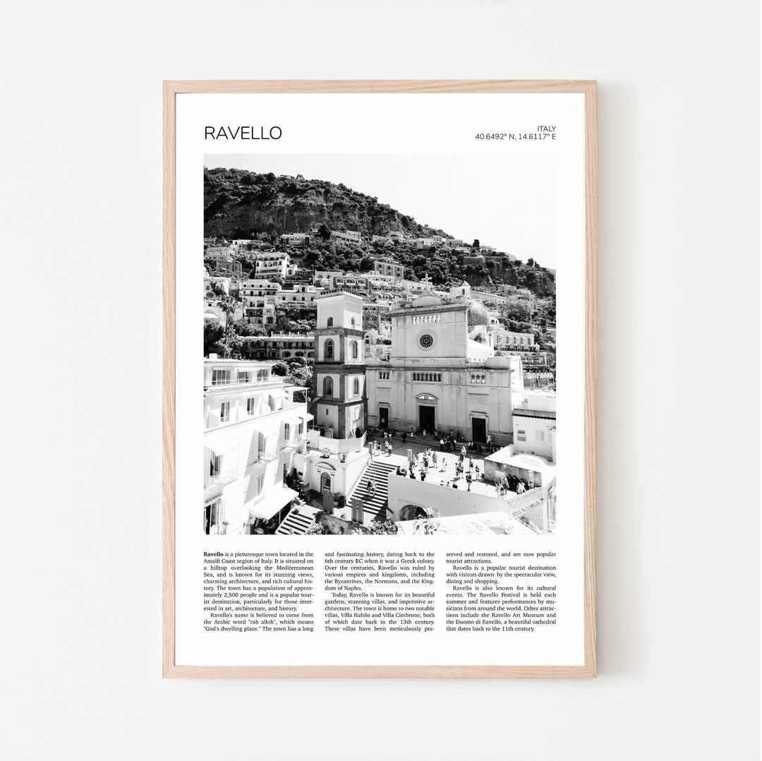 Ravello Wall Art Ravello, Amalfi Coast Artful Travel Poster Print Photo ...