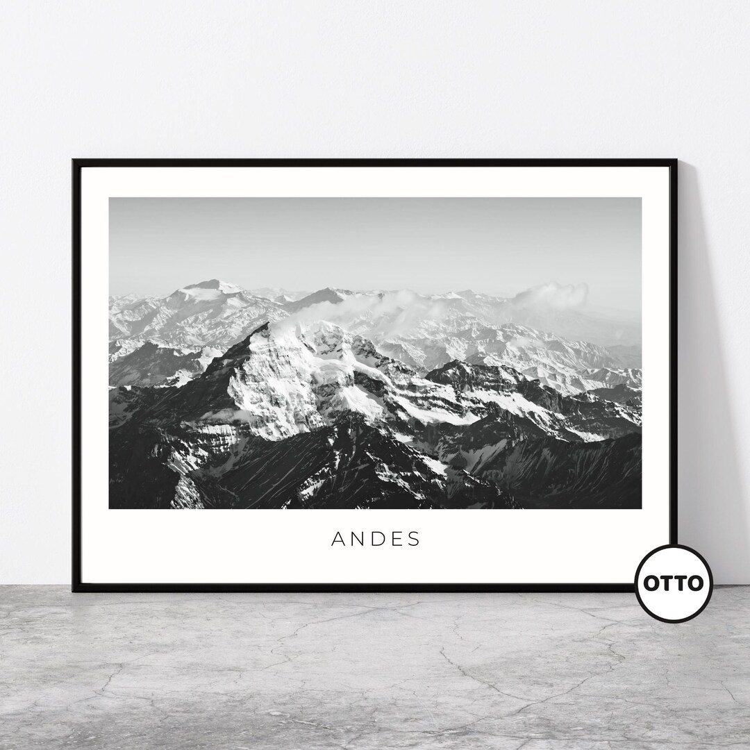 The Andes Wall Art | Andes Mountain Range Home Decor Print | Art Travel ...