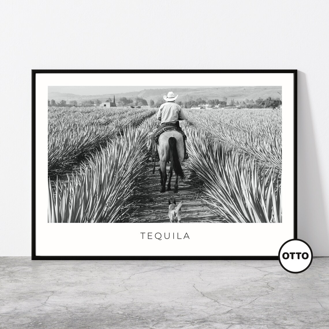 Tequila Wall Art Tequila, Jalisco Home Decor Agave Field Mexican Artful ...