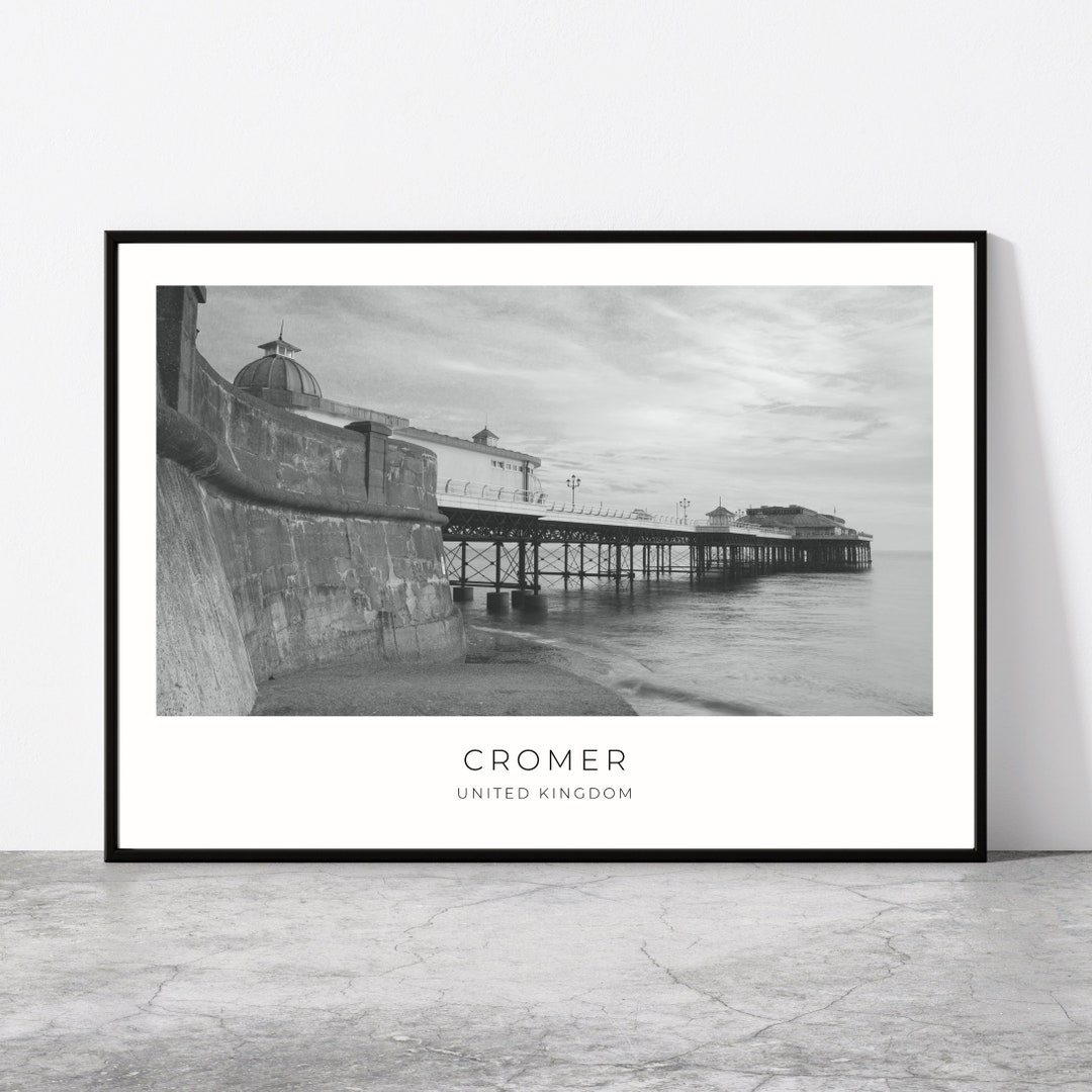 Cromer Wall Art Cromer Pier Artful Travel Poster Print Photo North Sea ...