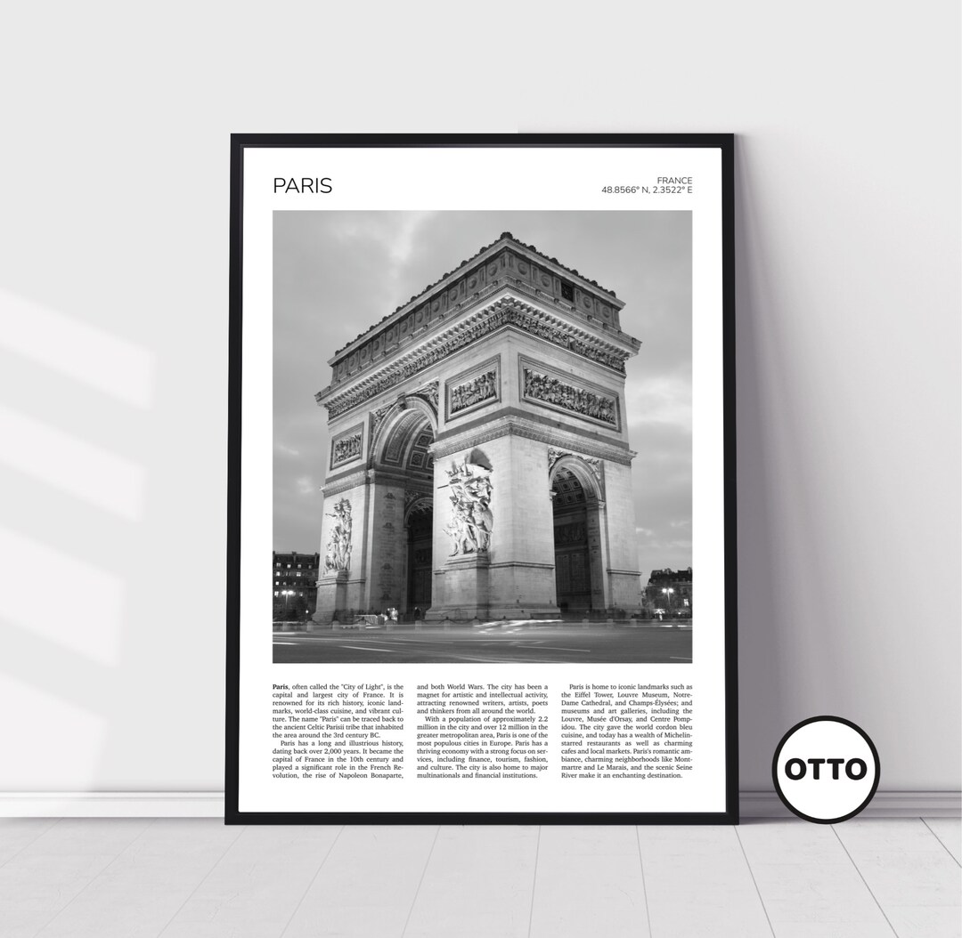 Paris Wall Art | Arc De Triomphe, Paris Artful Travel Poster Print ...