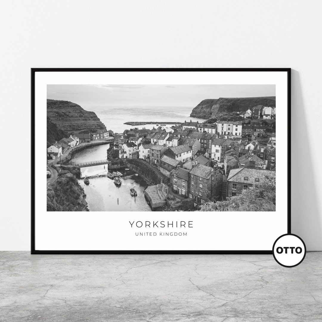Yorkshire Wall Art Yorkshire Home Decor Staithes England Artful Travel ...