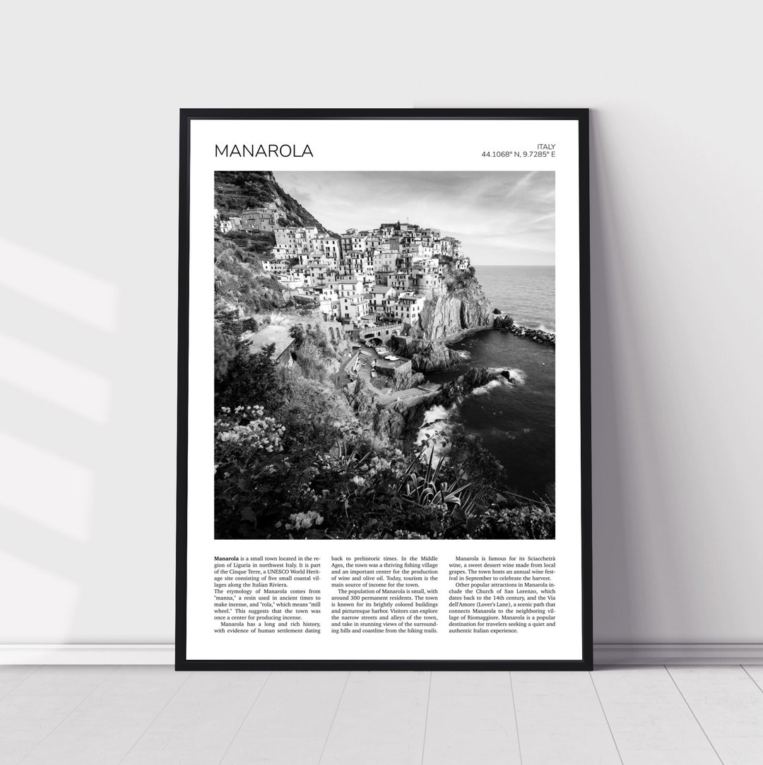Manarola Wall Art | Manarola Home Decor Print | Art Poster Artful Photo ...