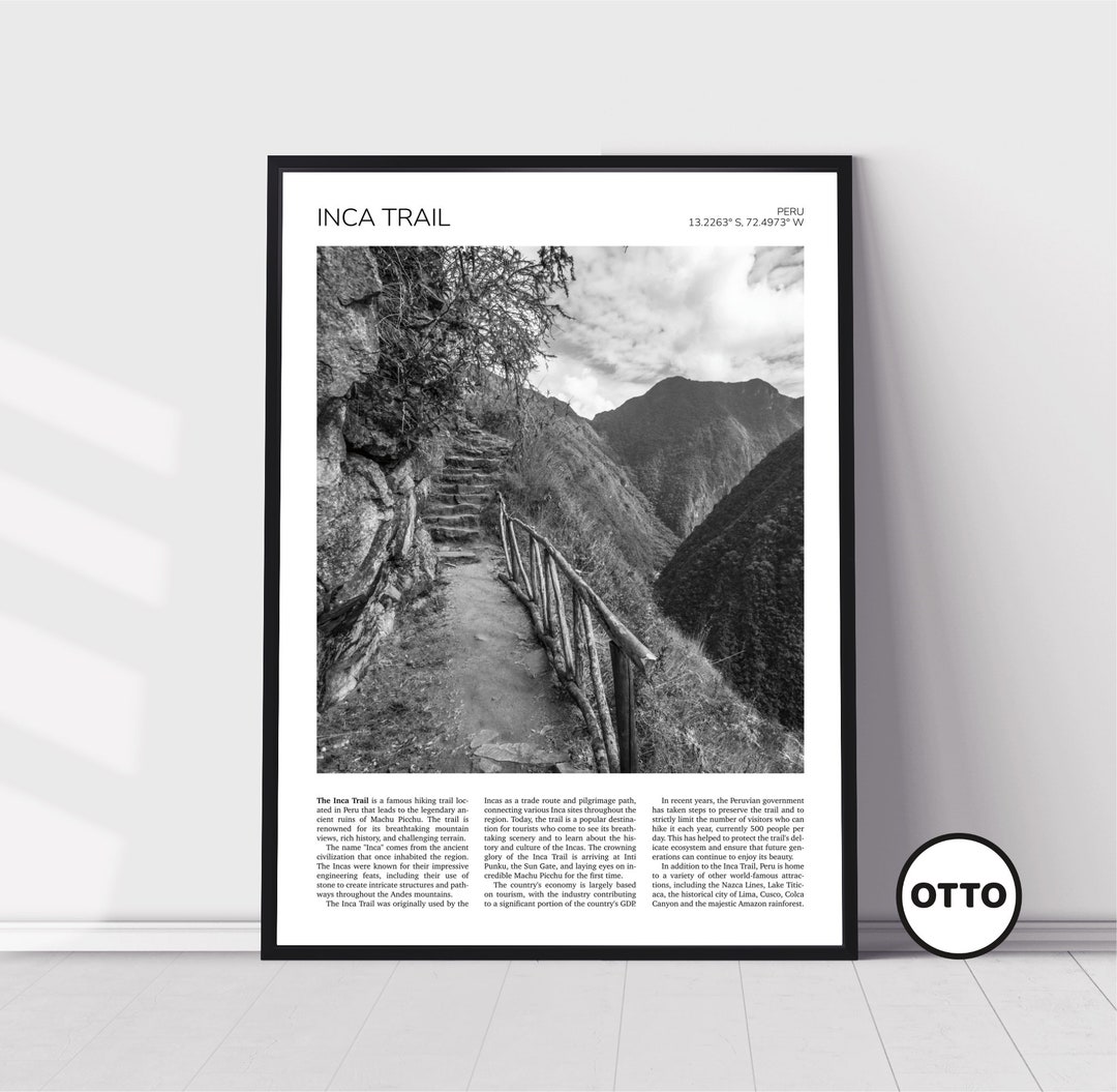 Inca Wall Art Inca Trail Home Decor Peruvian Artful Travel Gift Peru ...