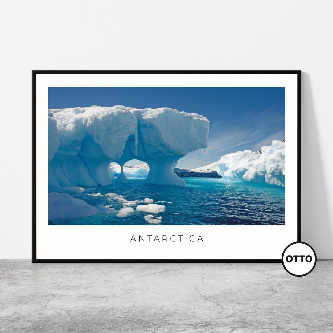 Antarctica Wall Art | Antarctica Home Decor Print | Iceberg Art Travel ...