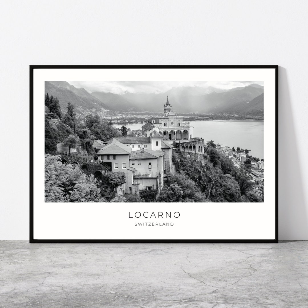 Locarno Wall Art | Locarno Home Decor | Madonna Del Sasso Church, Lago ...