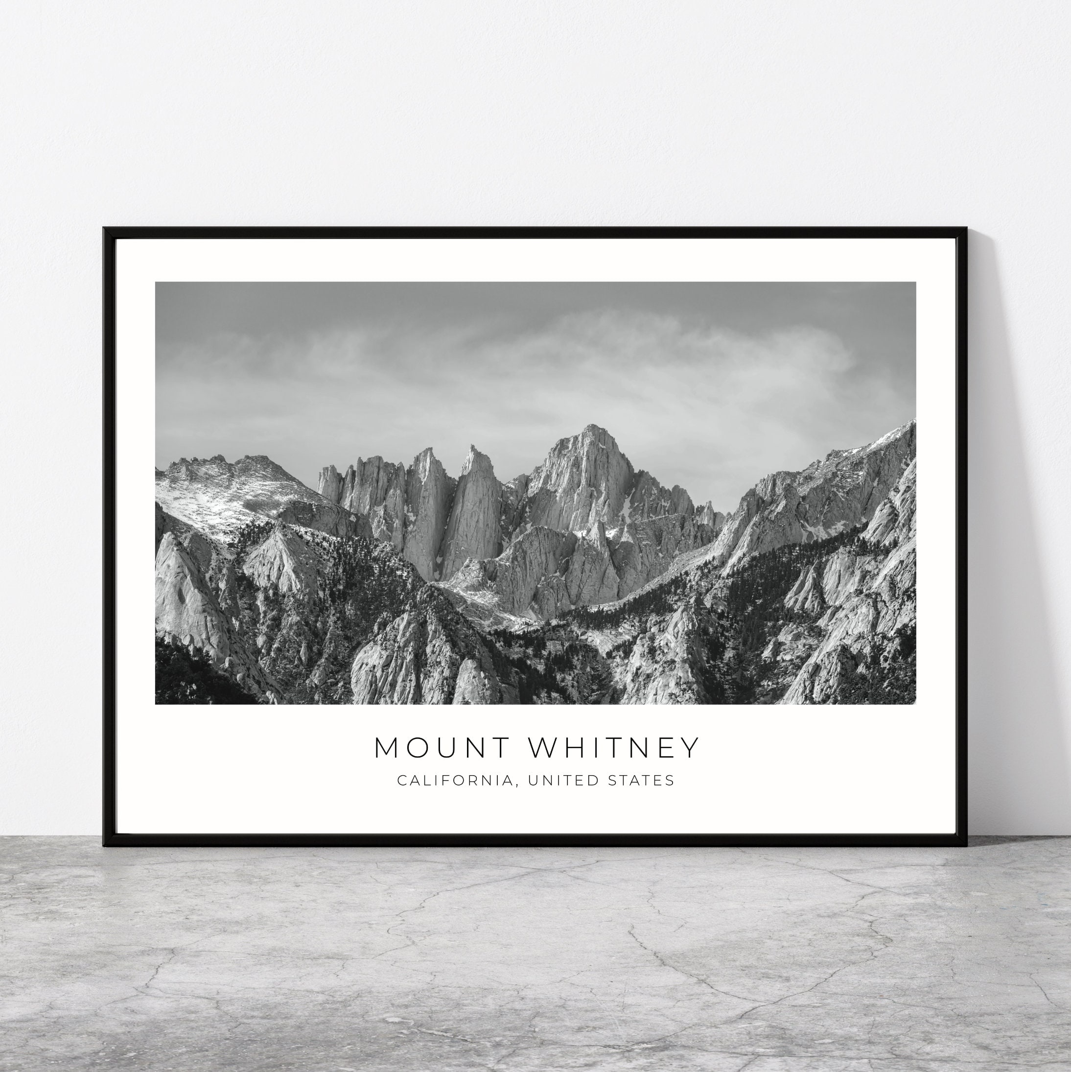 Mount Whitney Wall Art | Mt Whitney, California Home Decor | Mountain ...