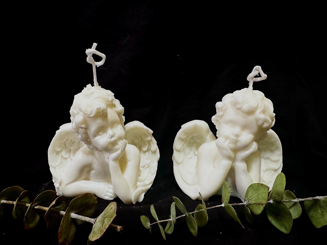 Cherub Angel Candle Set - Etsy