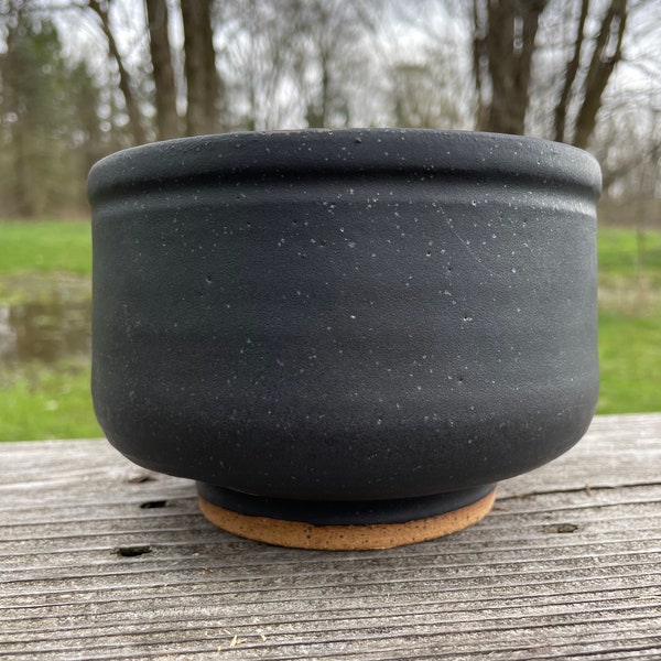 Black Ceramic Flower Pots - Etsy