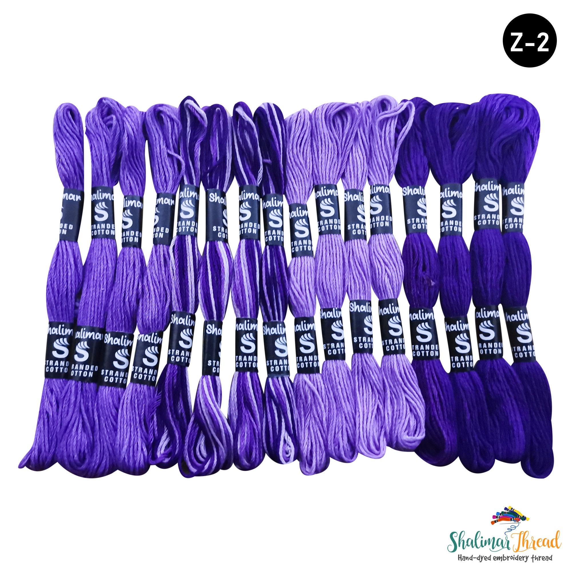 Hand Dyed Pearl Cotton Embroidery Thread Colorful Cross - Etsy