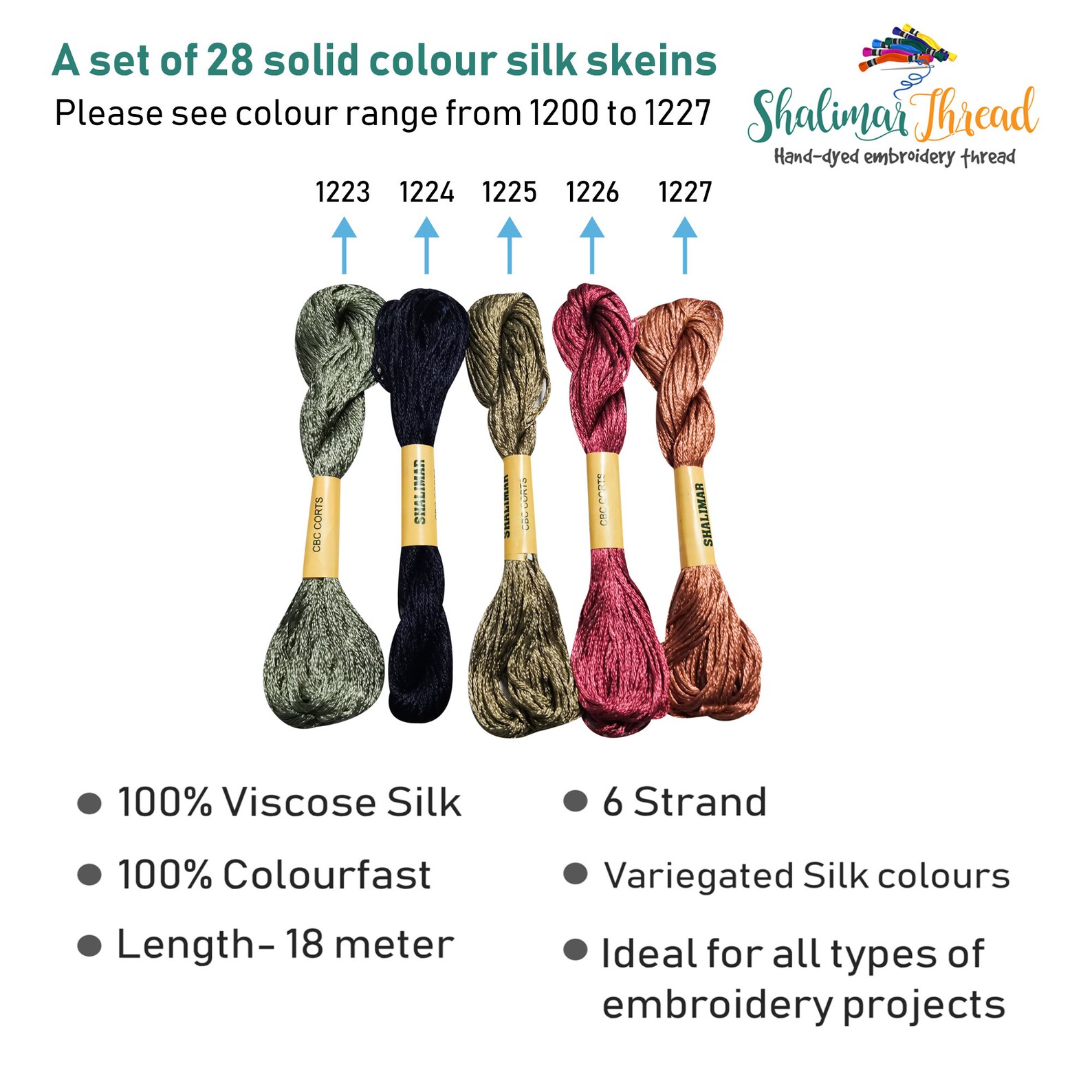 Viscose Silk Embroidery Thread Embroidery Project Thread | Etsy UK