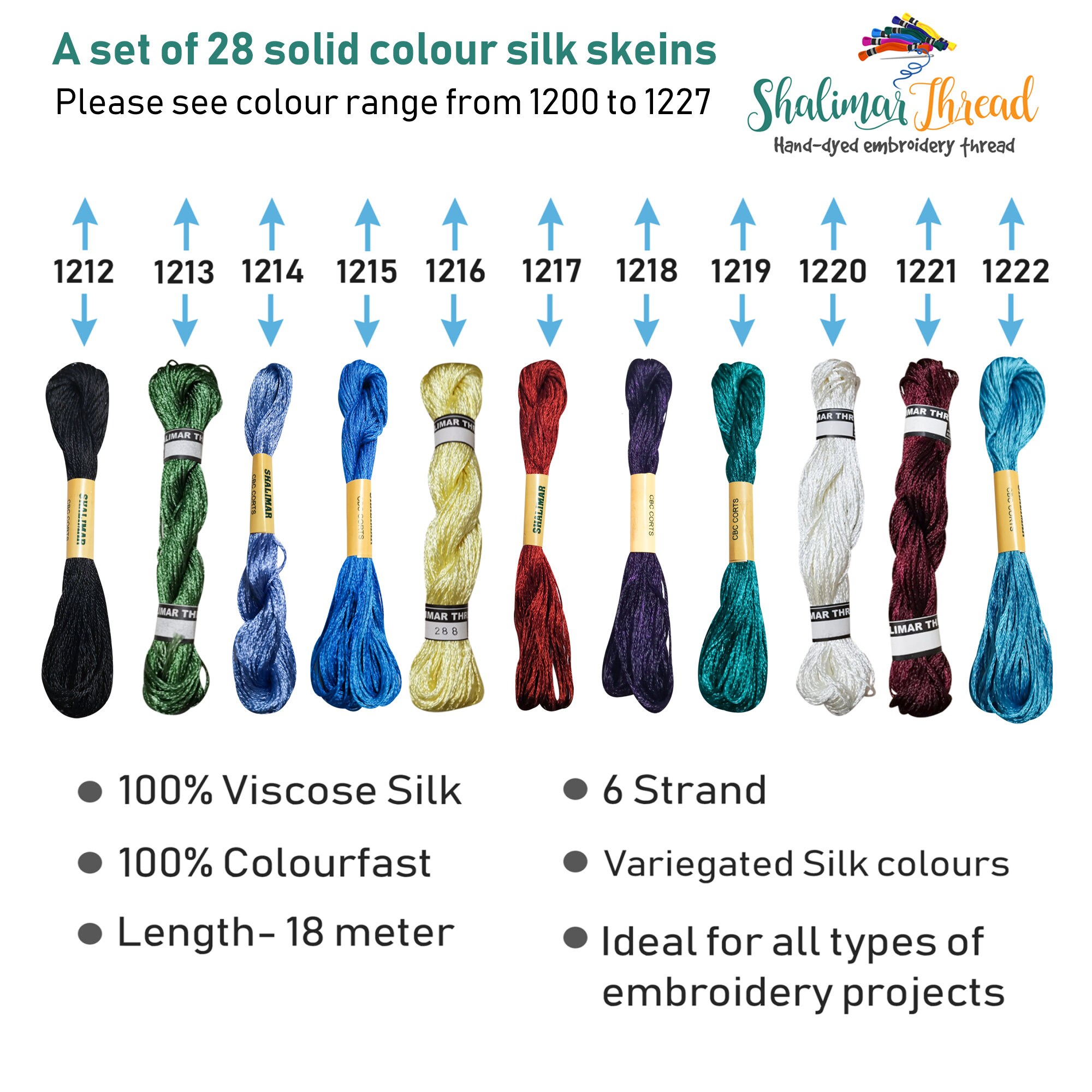 Viscose Silk Embroidery Thread Embroidery Project Thread - Etsy UK