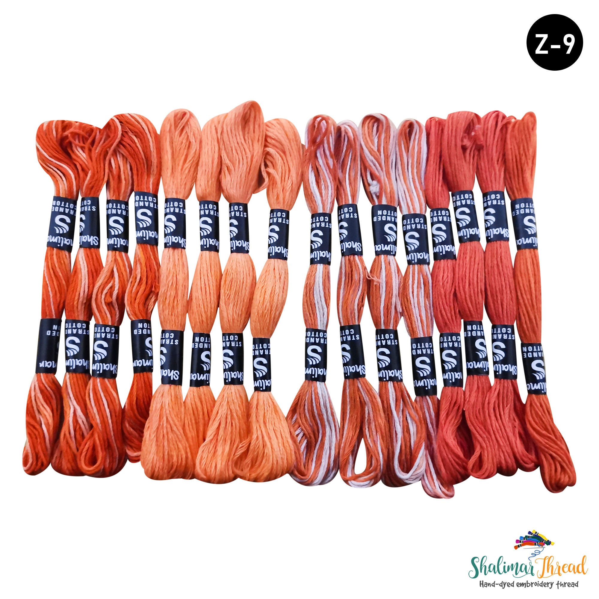 Hand Dyed Pearl Cotton Embroidery Thread Colorful Cross - Etsy