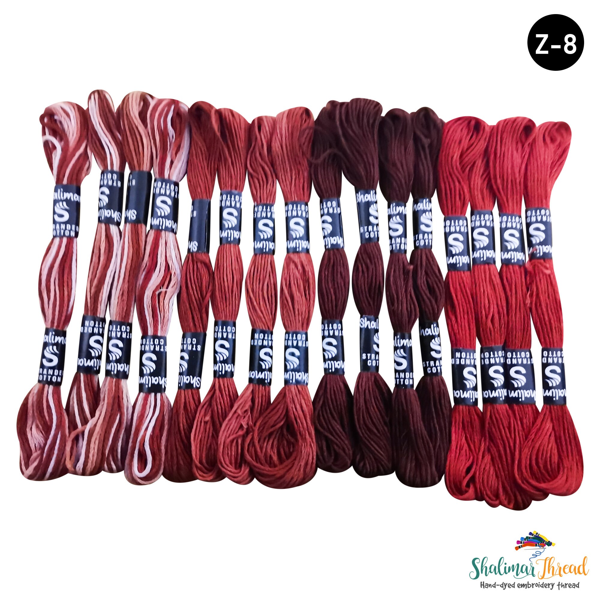 Hand Dyed Pearl Cotton Embroidery Thread Colorful Cross - Etsy