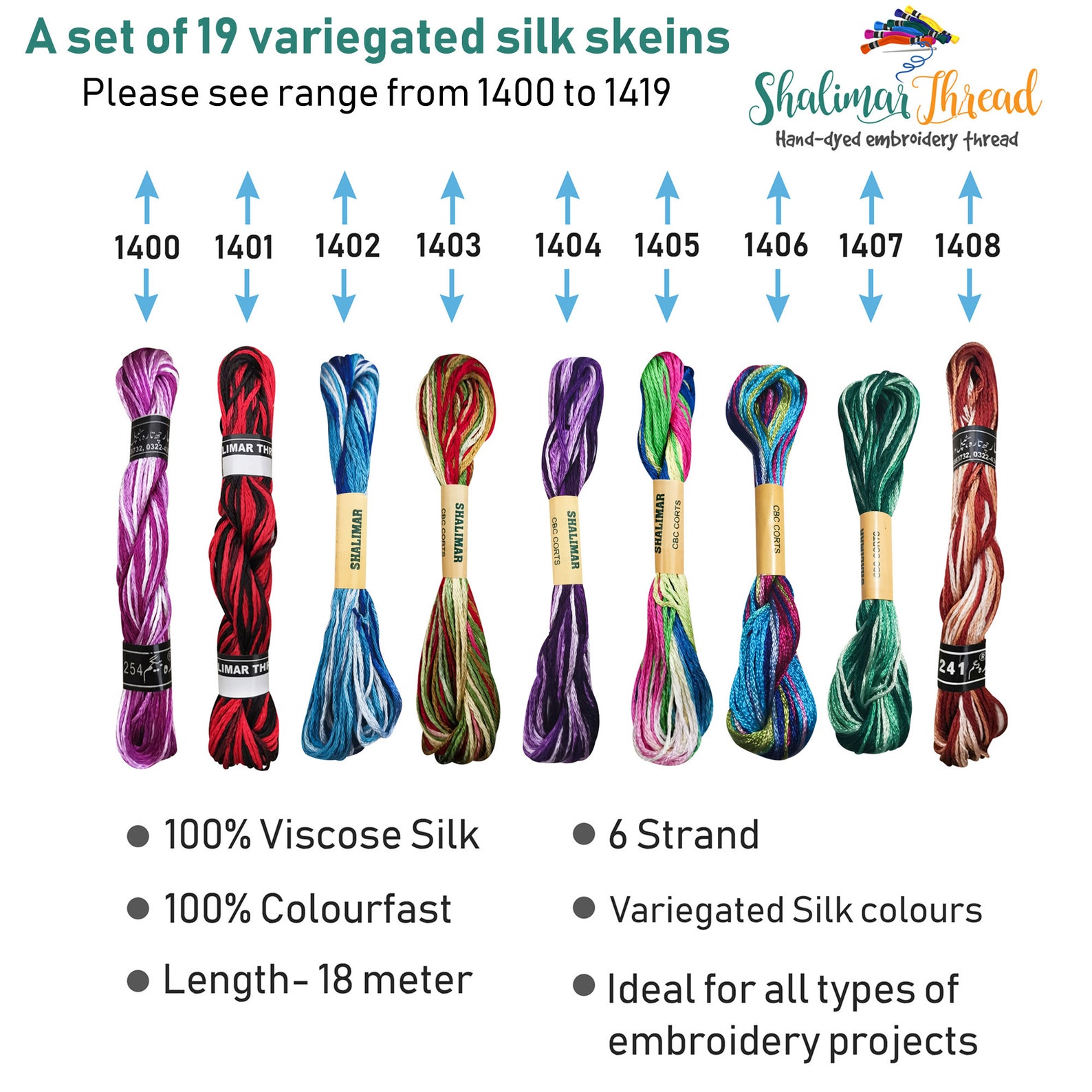 Silk Embroidery Thread Embroidery Floss Cross Stitch Thread - Etsy UK